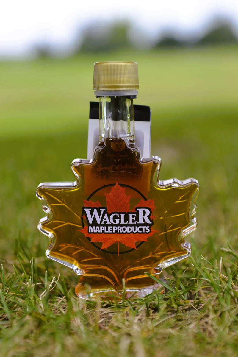 Maple Syrup - Maple Leaf Glass Bottle - Wagler Maple Products ...